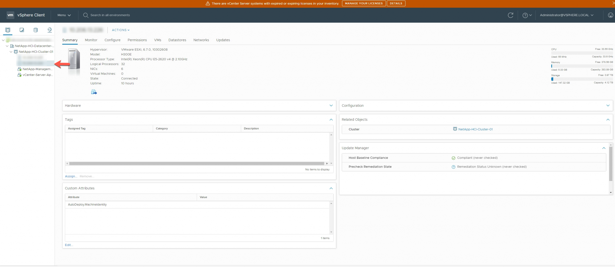 How to Expand your NetAPP HCI Cluster – Compute Nodes – Hybrid Data Center