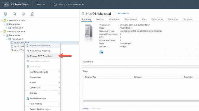 Deploy NetApp ONTAP Select (OTS) on an Intel NUC – Hybrid Data Center