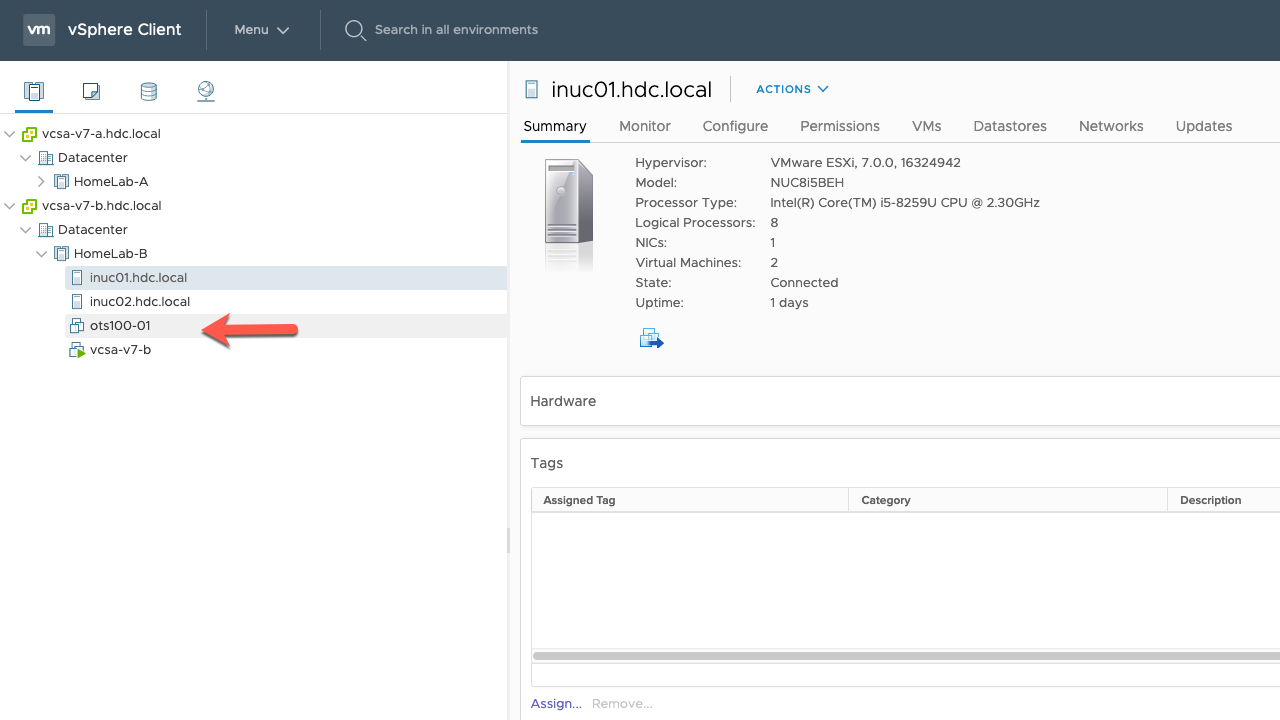 Deploy NetApp ONTAP Select (OTS) on an Intel NUC – Hybrid Data Center