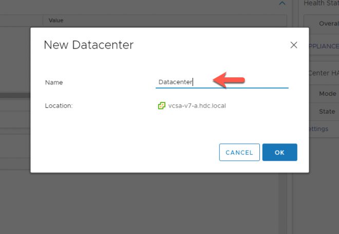 Basic Configuration of vCenter after Deployment – Hybrid Data Center