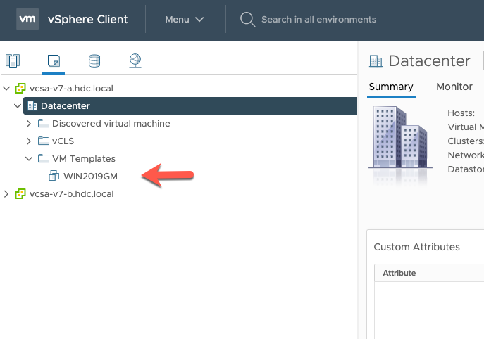 Automate VMware VMs with Customized Specifications – Hybrid Data Center