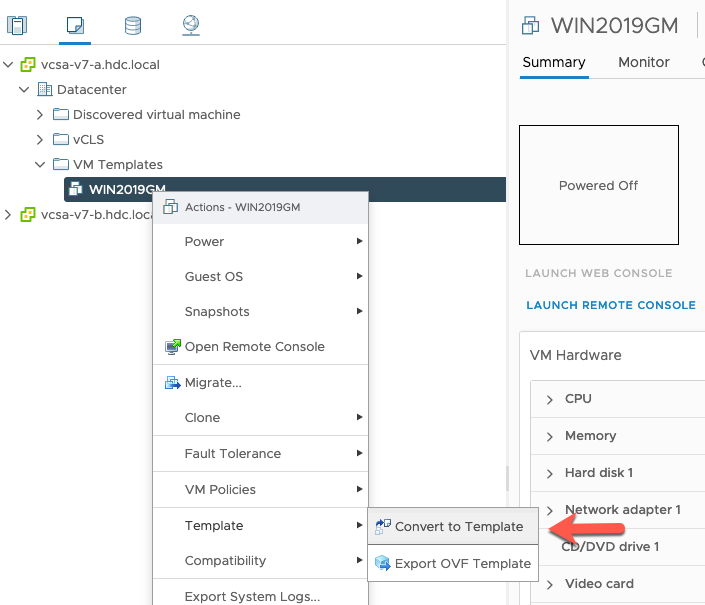 Automate VMware VMs with Customized Specifications – Hybrid Data Center