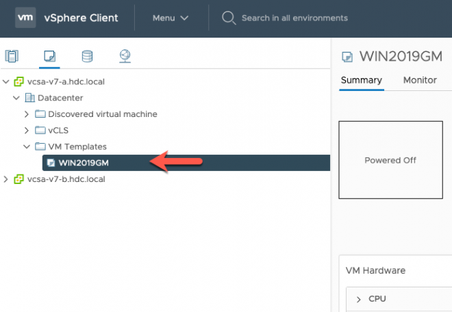 Automate VMware VMs with Customized Specifications – Hybrid Data Center