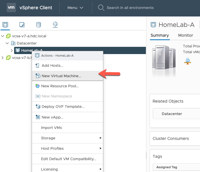 Deploy VMware VM with Customized Specifications – Hybrid Data Center