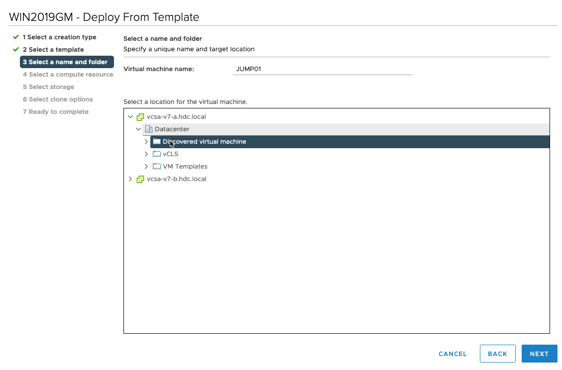Deploy VMware VM with Customized Specifications | Hybrid Data Center