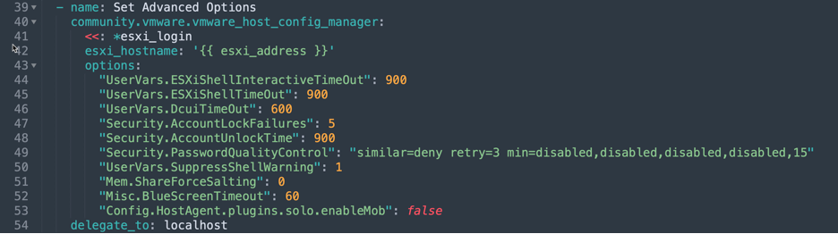 VMware ESXi Host Configuration with Ansible – (Security Hardening) | Hybrid Data Center