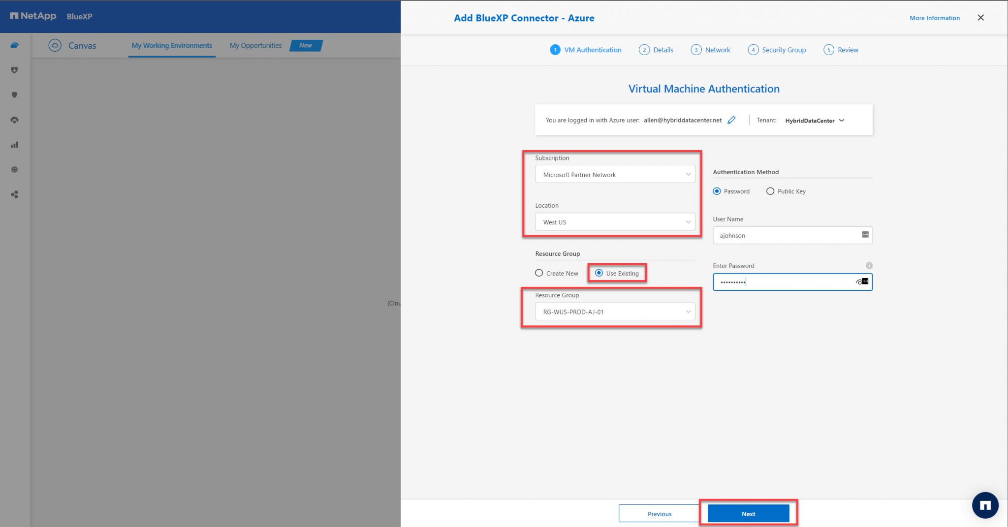 Deploy Netapp Cvo Part2 Azurevpn Hybrid Data Center