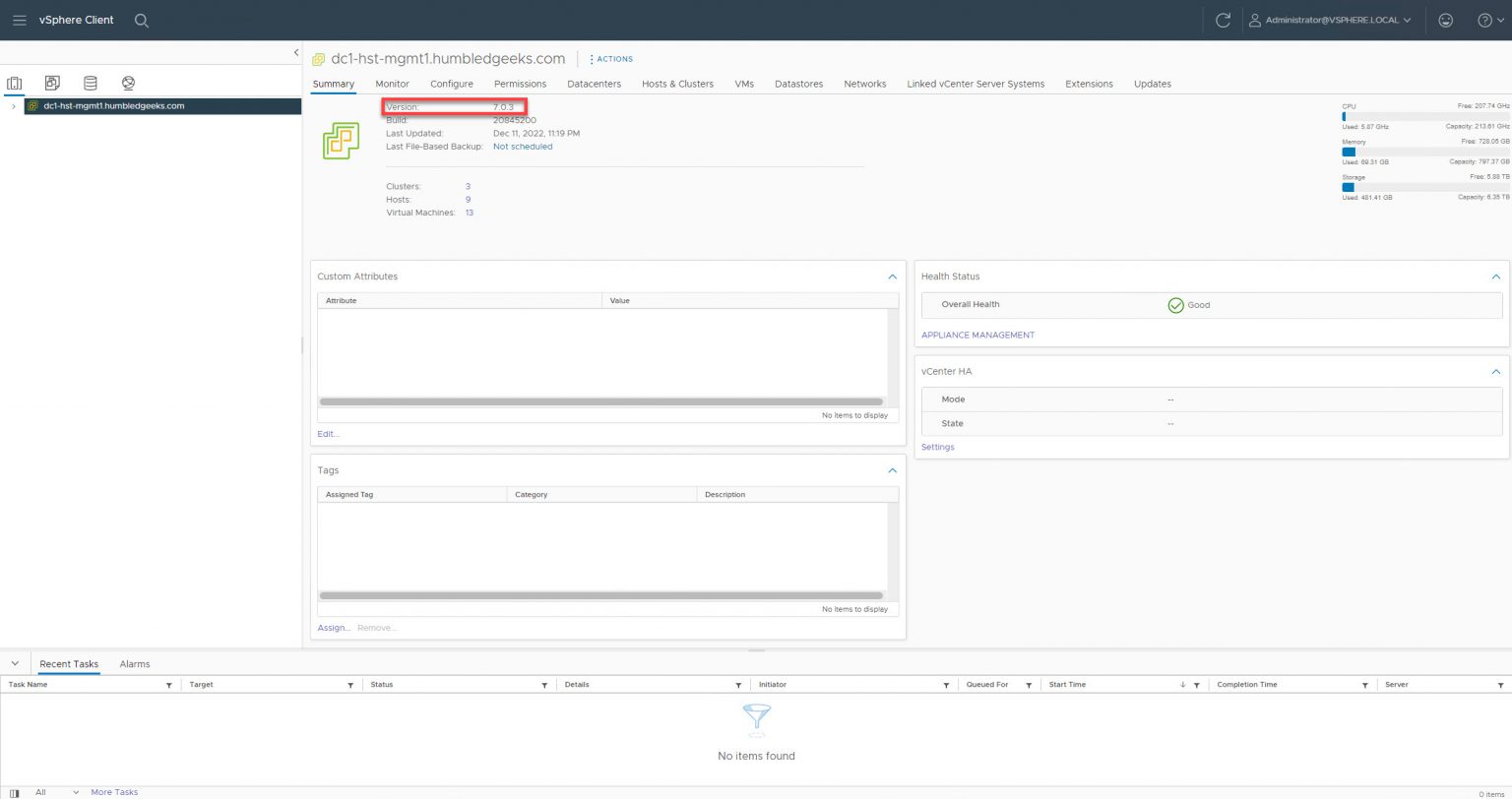How to upgrade vCenter Server Appliance (VCSA) 7.x to 8.0 – Hybrid Data ...